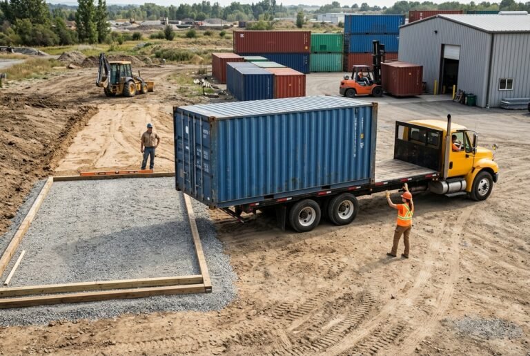 How to Prepare a Container Delivery Site | Lease Lane Containers